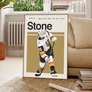 Mark Stone Poster, Hockey Poster, Modern Hockey Print, Minimalist NHL ...