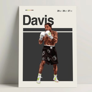 Gervonta Davis Poster, Boxing Poster, Modern Boxing Print, Minimalist ...