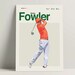 Rickie Fowler Poster, Golf Poster, Modern Golf Print, Minimalist Golf ...
