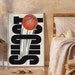 Shoot: Minimalist Basketball Poster & Ornament Sports Wall Art Print ...