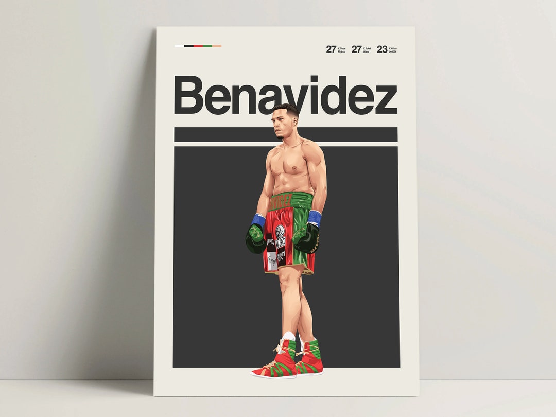David Benavidez Poster, Boxing Poster, Modern Boxing Print, Minimalist ...