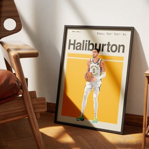 Tyrese Haliburton Poster, Basketball Poster, NBA Basketball Print ...