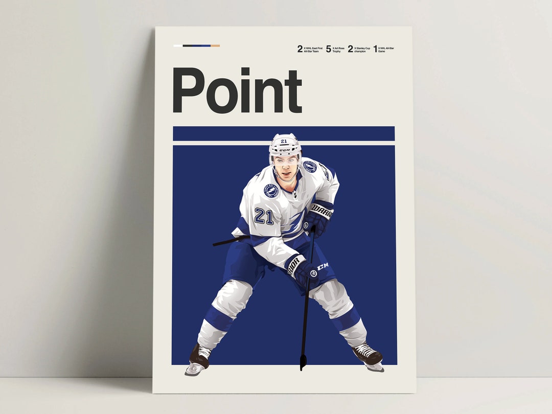Brayden Point Poster, Hockey Poster, Modern Hockey Print, Minimalist ...