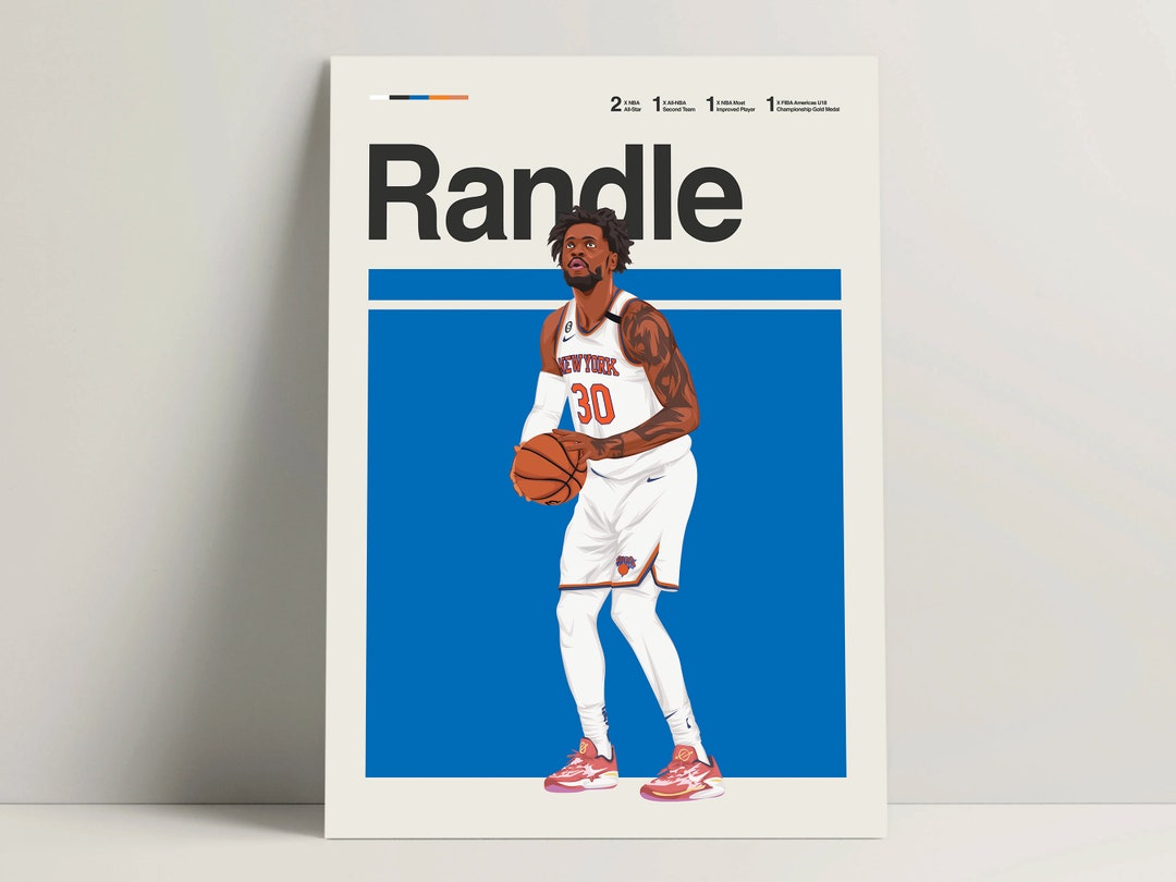 Julius Randle Poster, Basketball Poster, NBA Basketball Print ...