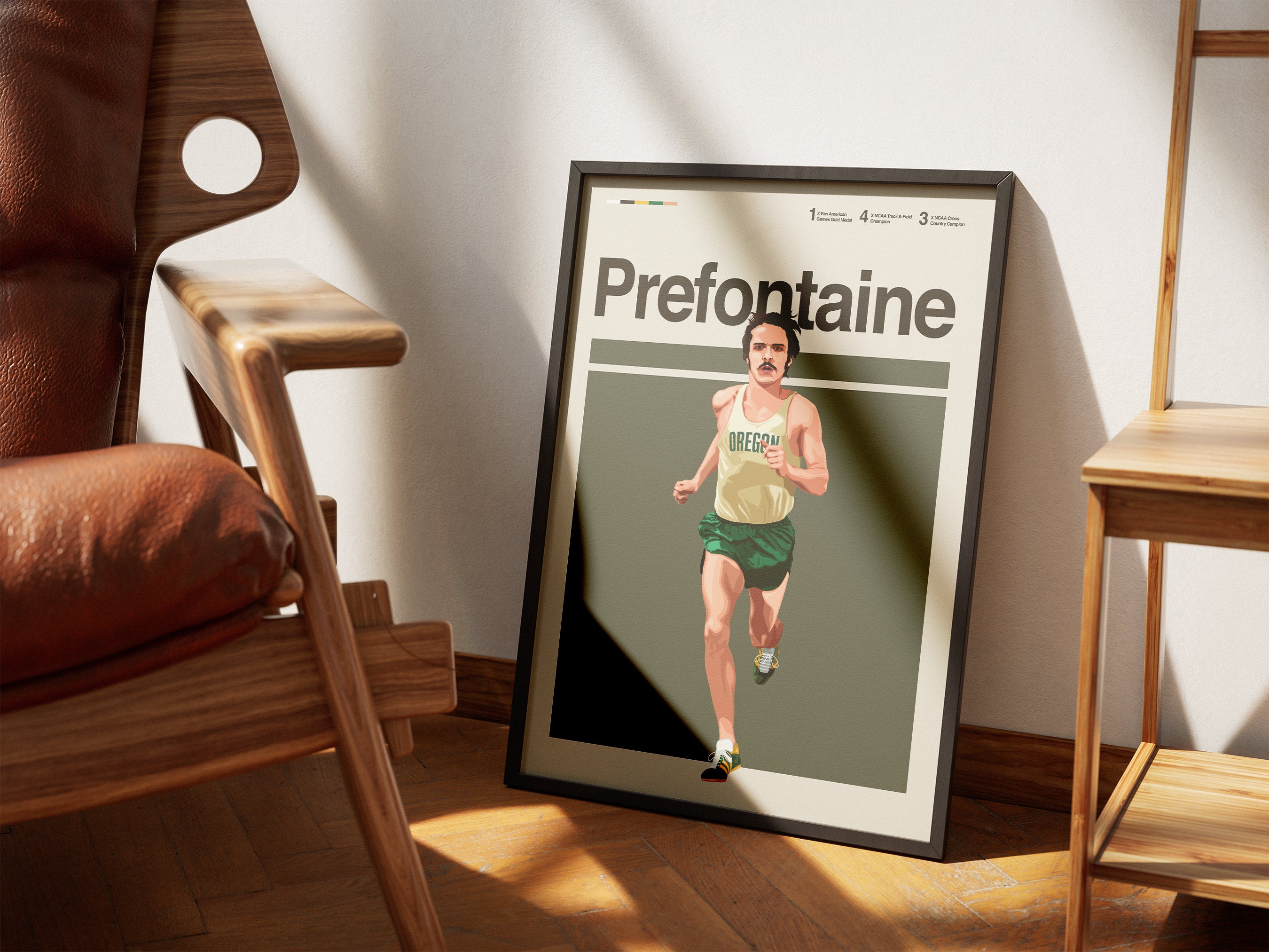 Steve Prefontaine Poster, Running Poster Modern Running Print ...