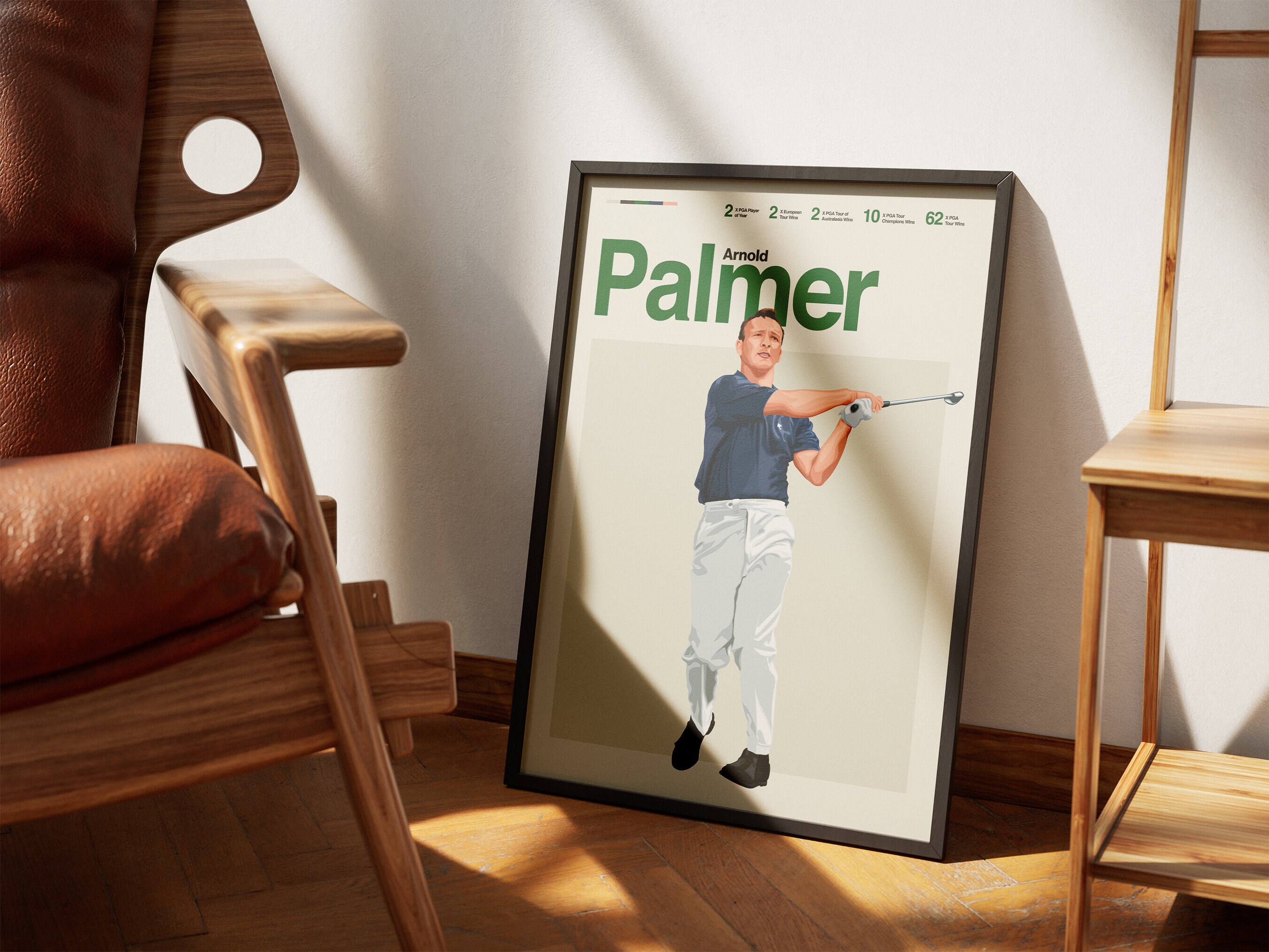 Arnold Palmer Poster, Golf Poster, Modern Golf Print, Minimalist Golf ...
