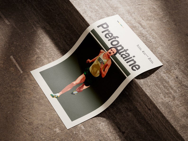 Steve Prefontaine Poster, Running Poster Modern Running Print ...