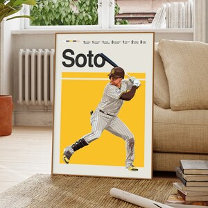 Juan Soto Poster, Baseball Poster, MBL Baseball Print, Baseball Wall ...