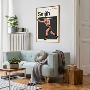Callum Smith Poster, Boxing Poster, Modern Boxing Print, Minimalist ...