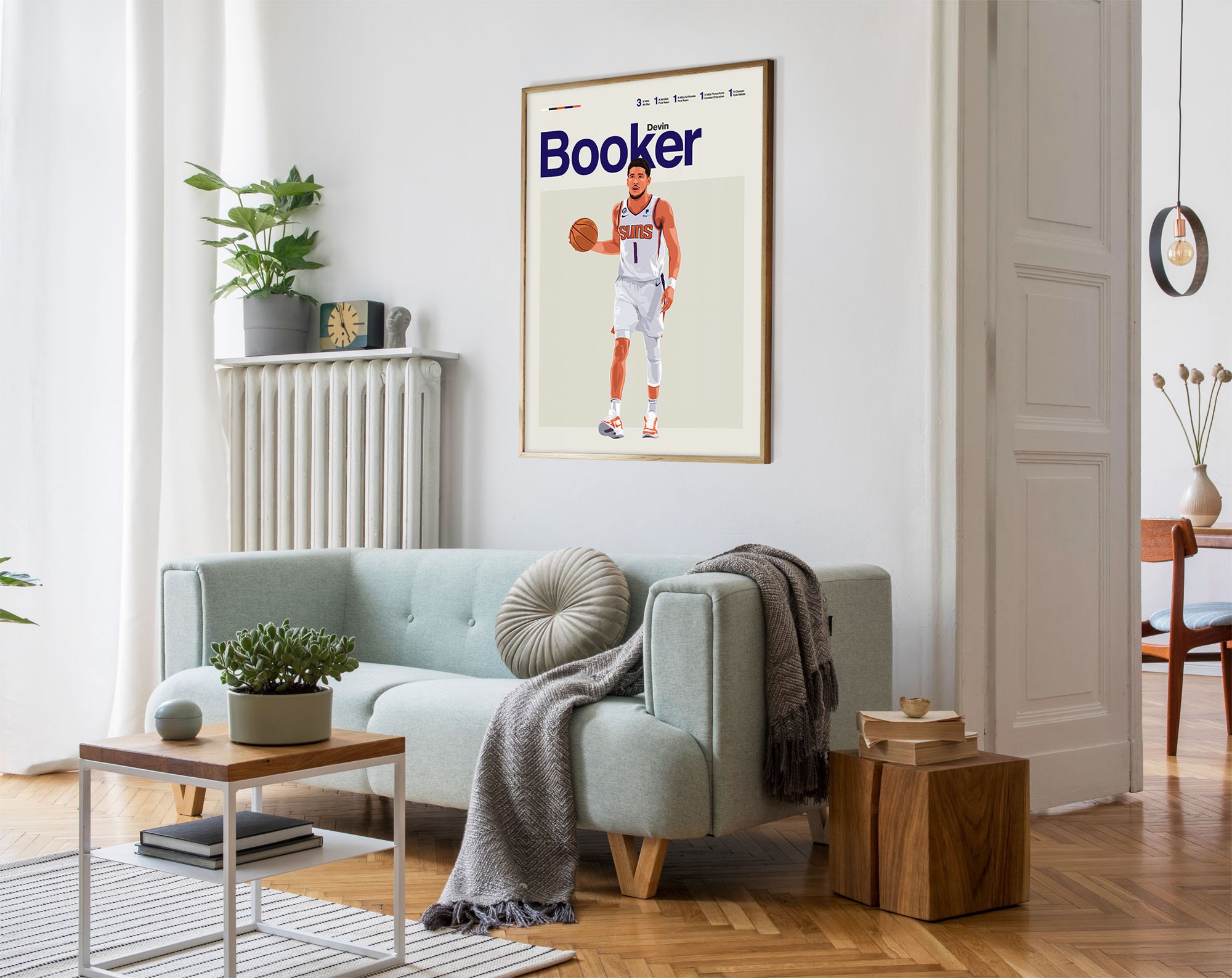 Devin Booker Poster, Basketball Poster, NBA Basketball Print ...