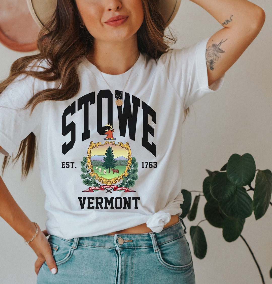 Stowe Tee,stowe Vermont Shirt, VT Sweatshirt, GF Gift Ideas, Vermont ...