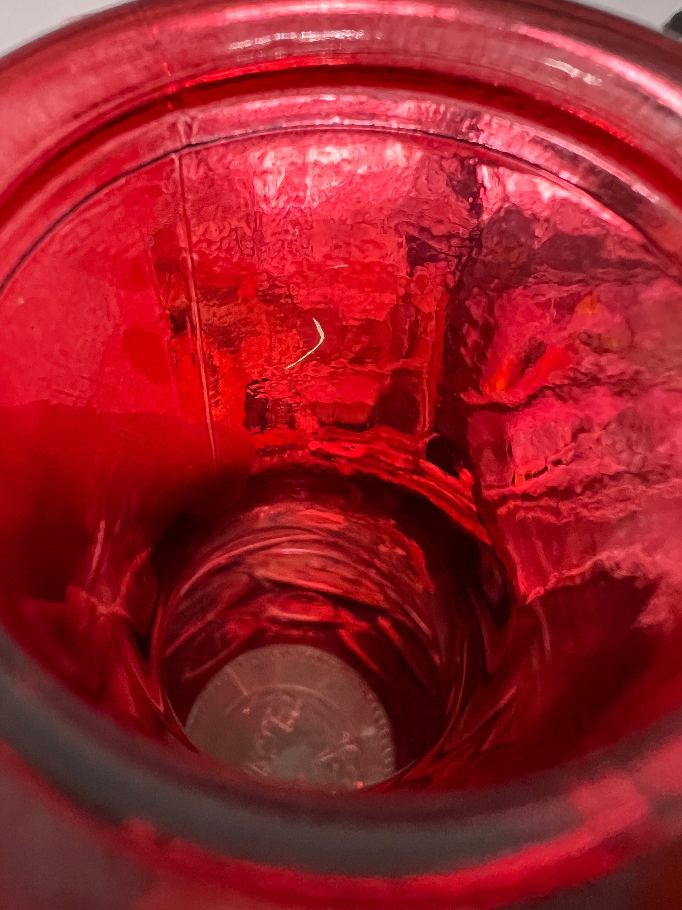 Vintage DPS Circles Bud Vases Red and Orange Set of 2 - Etsy