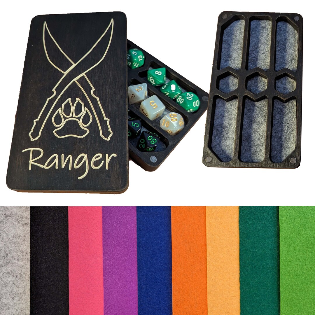 Personalized Dice Box Custom Dice Tray and Holder Wood Dice Storage ...