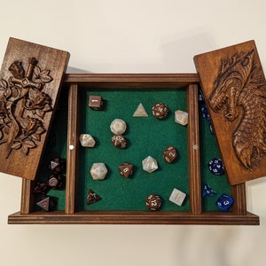 Custom Dnd Dice Box, Dnd Rolling Tray, Personalized Name Engraving ...