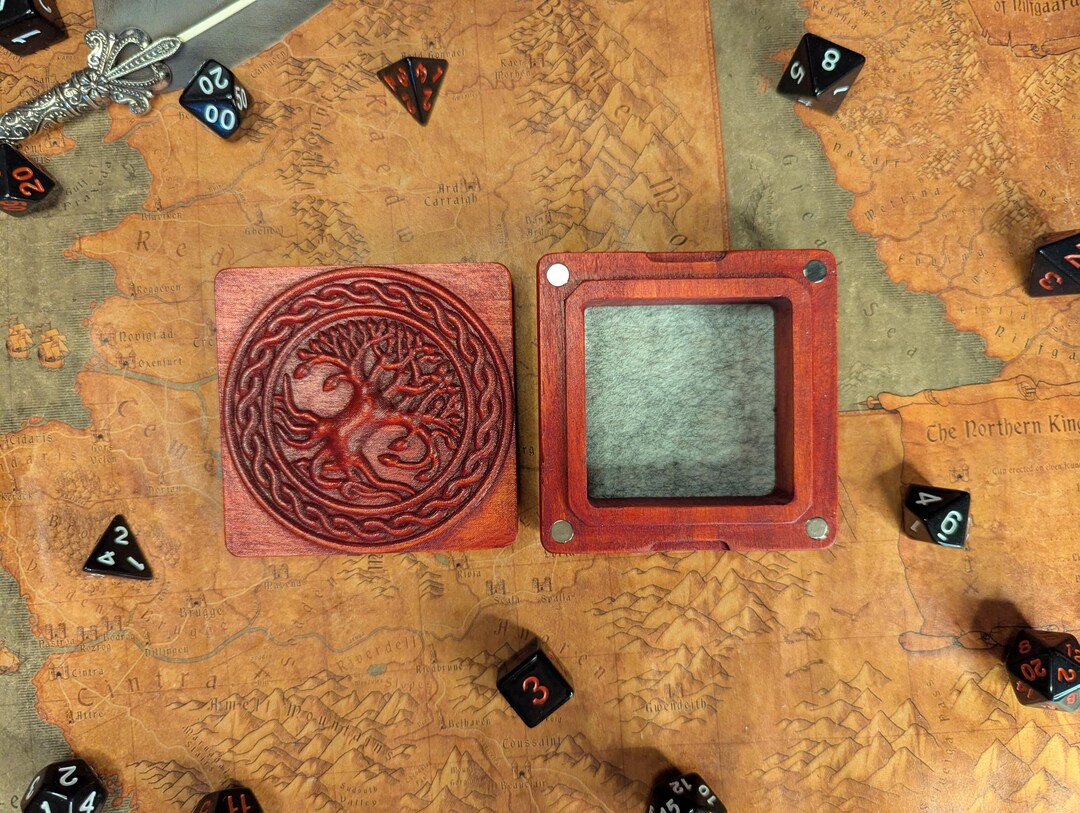 D&D Ring Box, DND Wedding Box Fot Ring, Wooden Custom Engraved ...