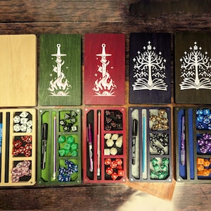 Dnd Dice Box With Dragon Design – Personalized RPG Dice Case & Storage ...