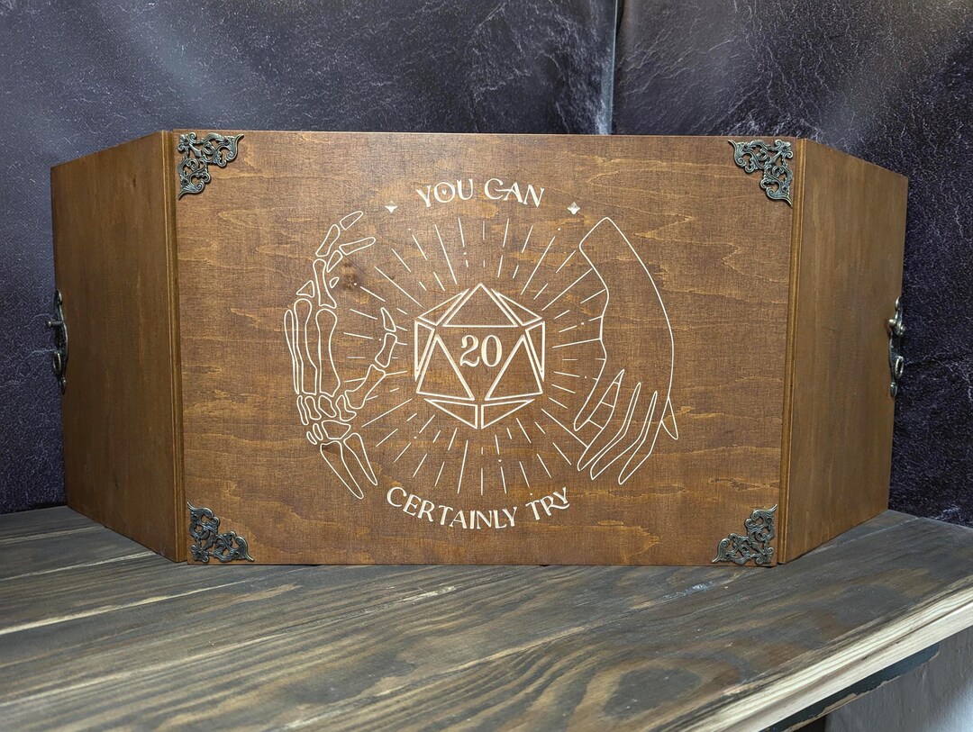 Custom Dungeon Master Screen, Wooden RPG Screen, Dm Screen Magnetic ...