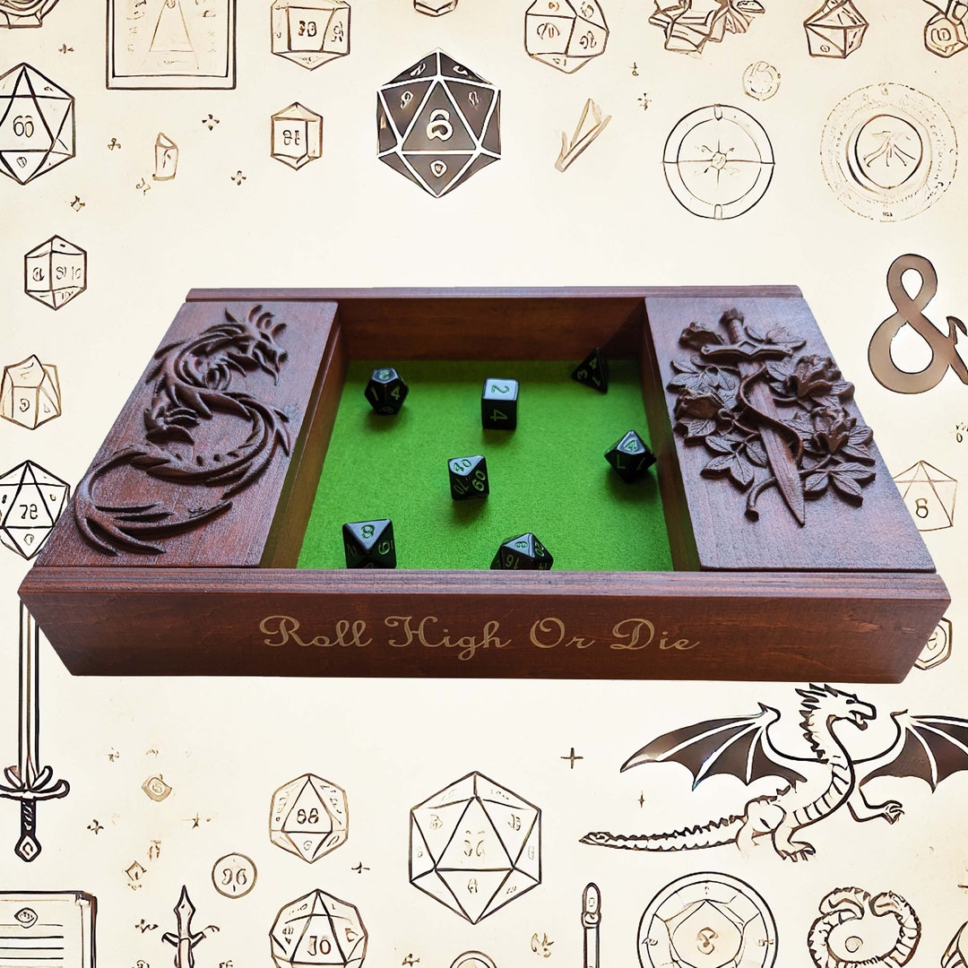 Dice Tray Perfect Gift for D&D Fans Dnd Dice Tray DND Gift Birthday ...
