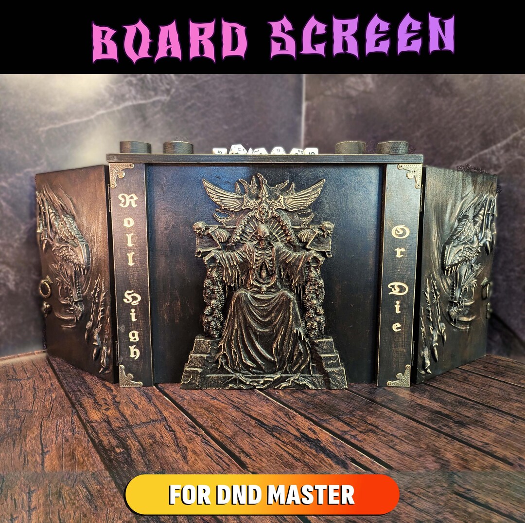 DND Screen, Wooden RPG Screen Gift, Dnd Gift, Tabletop Games ...