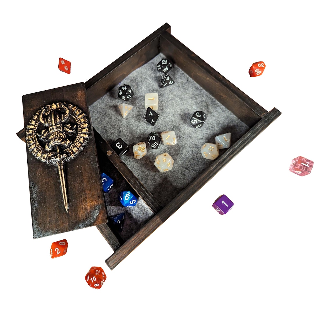 Dice Tray and Vault Dnd Dice Case Birthday Personalized DND Gift for ...