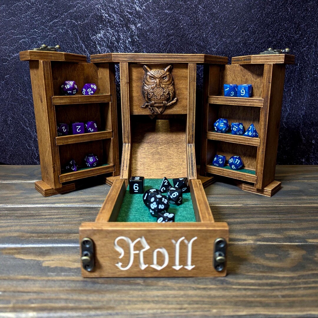 Dnd Dice Tower | Custom Rolling Tray & Dice Storage | Perfect Tabletop ...