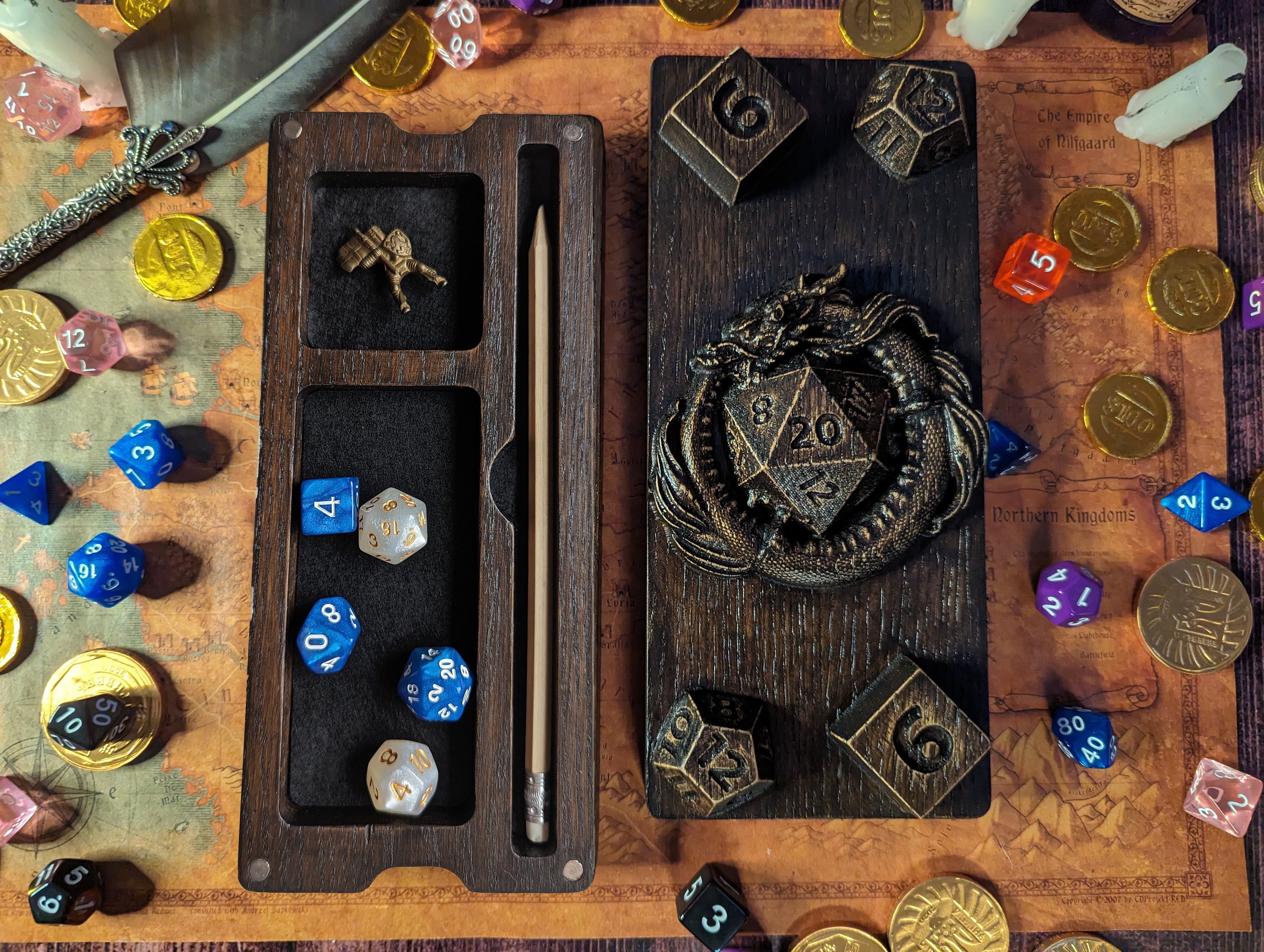 DND Dice Box, Many 3d Drawing Choose Yours Dnd Dice Case, Personalized ...