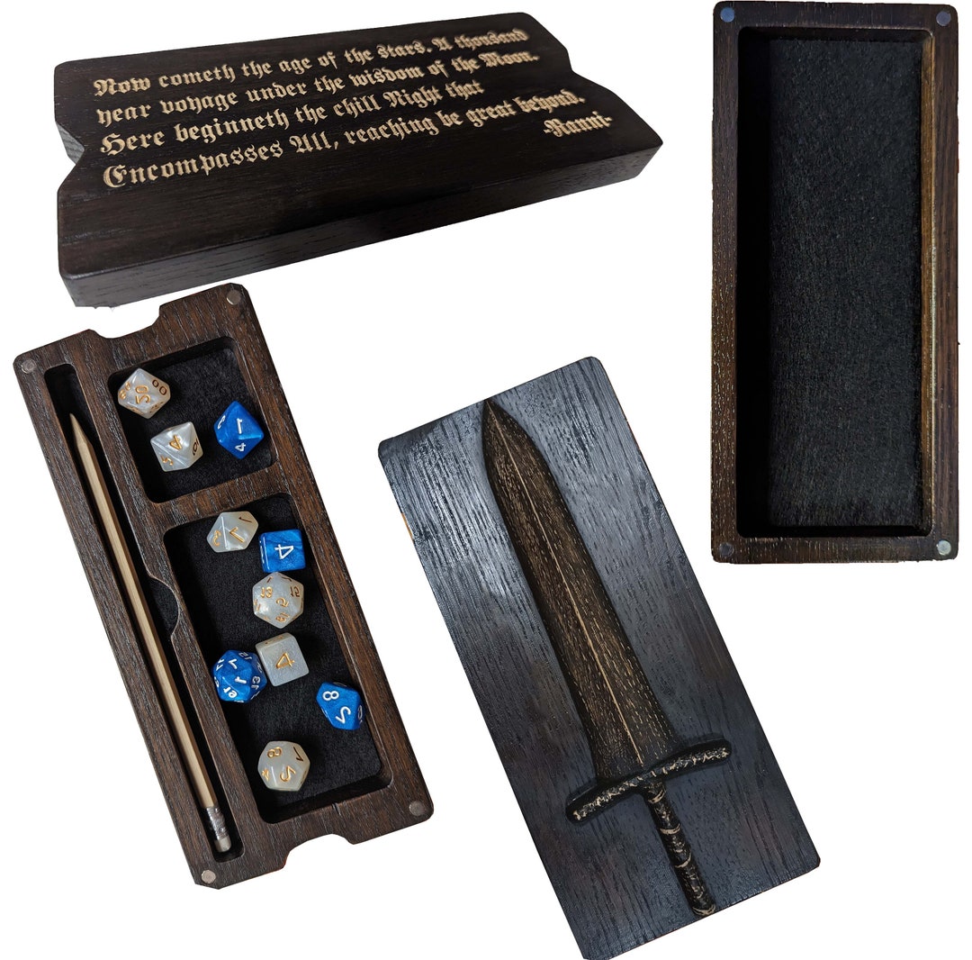 Dice Tray Box for DND Dice Original Dnd Vault and Dice Holder Made of ...