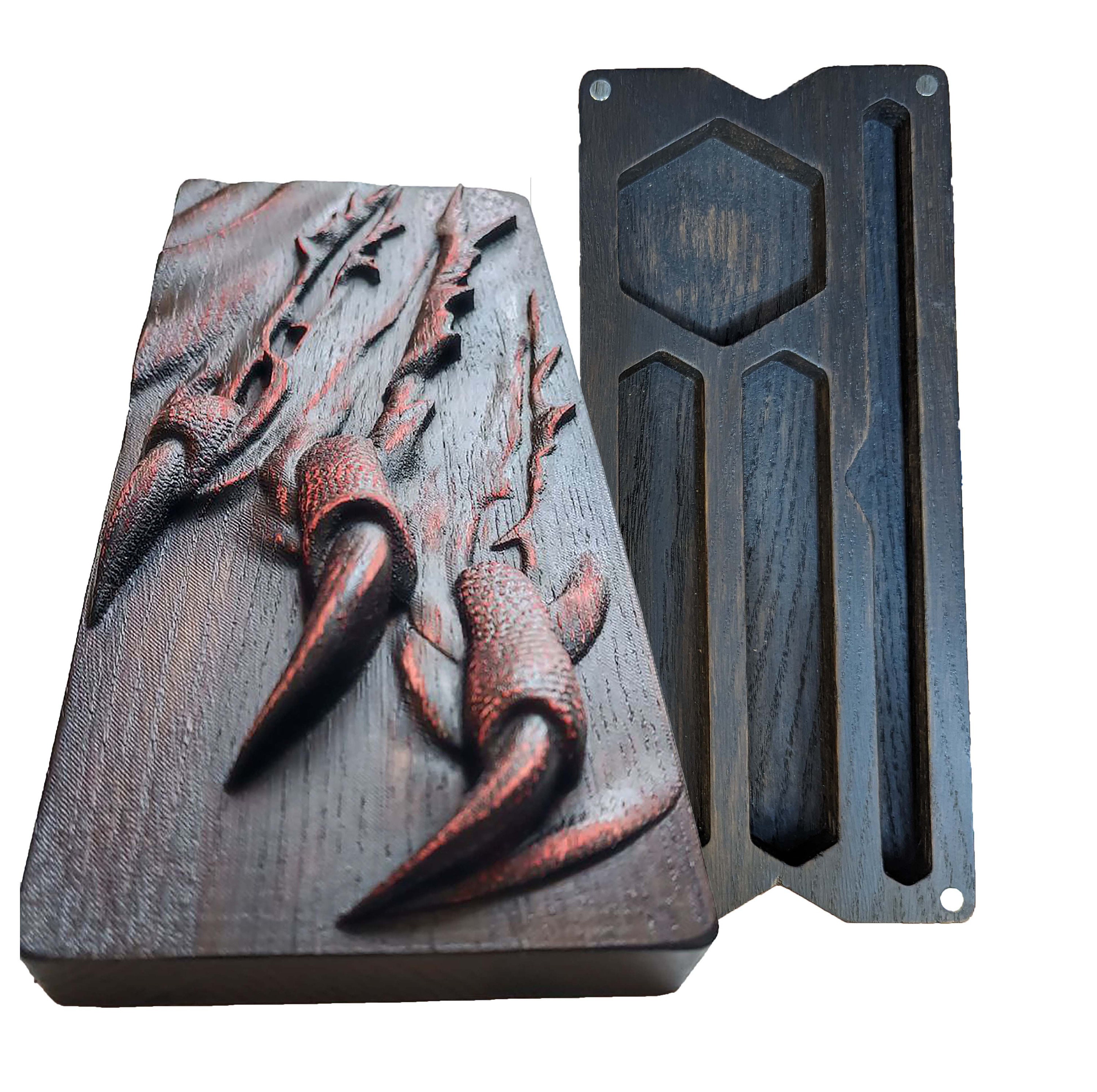 Dnd Dice Box With Color Engraving of Your Text Dice Holder Holder for ...