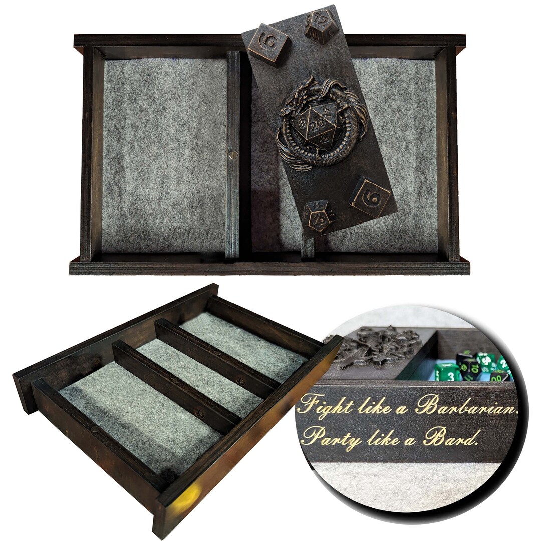 New DND Dice Tray With Intricate 3D Designs Perfect Gift for DND Fans ...
