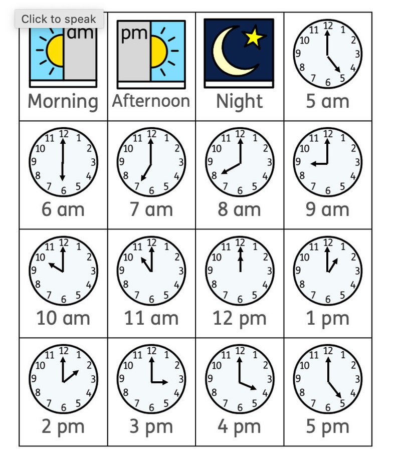Visual Communication Aid Daily Routine - Etsy