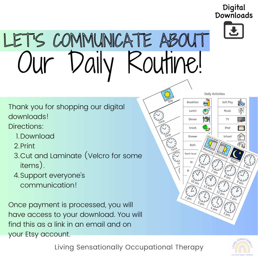 Visual Communication Aid - Daily Routine - Etsy
