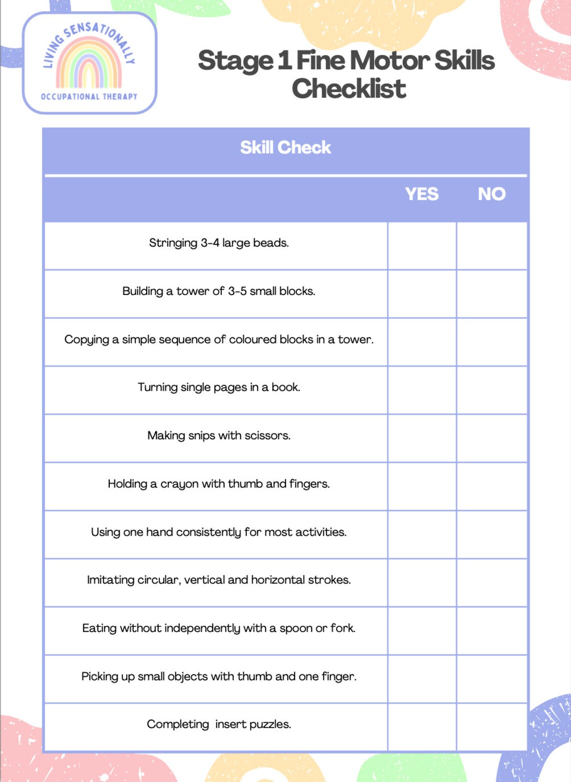 Fine Motor Skills Programme (pre Handwriting) - Etsy