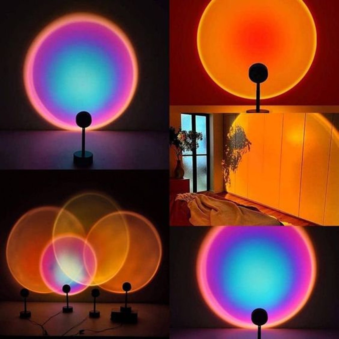 Sunset Lamp USB, Sunset Projector Night Lamp [BLUE SUNSET] - Etsy