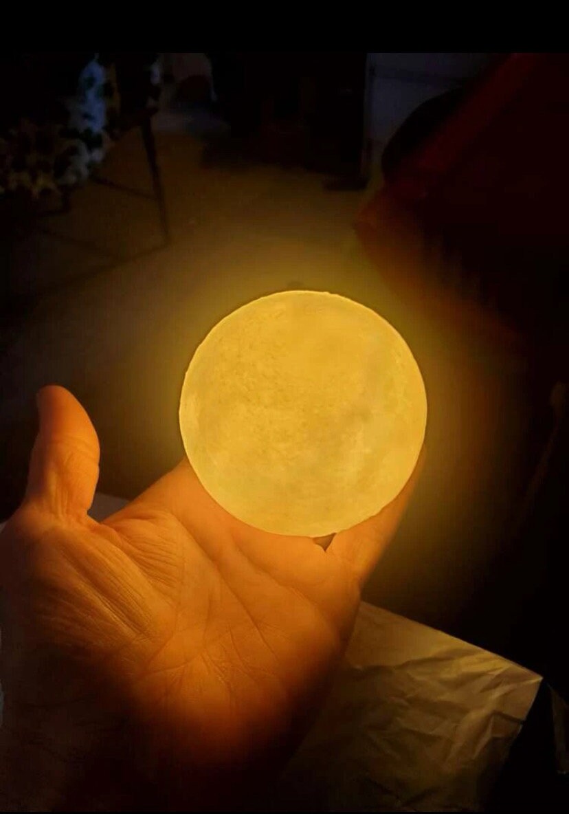 Moon Lamp, Planet MOON Lamp, Decoration Light, 3D Decorative Moon ...