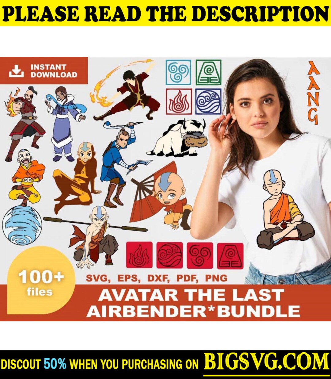 100 the Last Airbender Svg Bundle, Layered Svg, Cricut, Cut Files ...