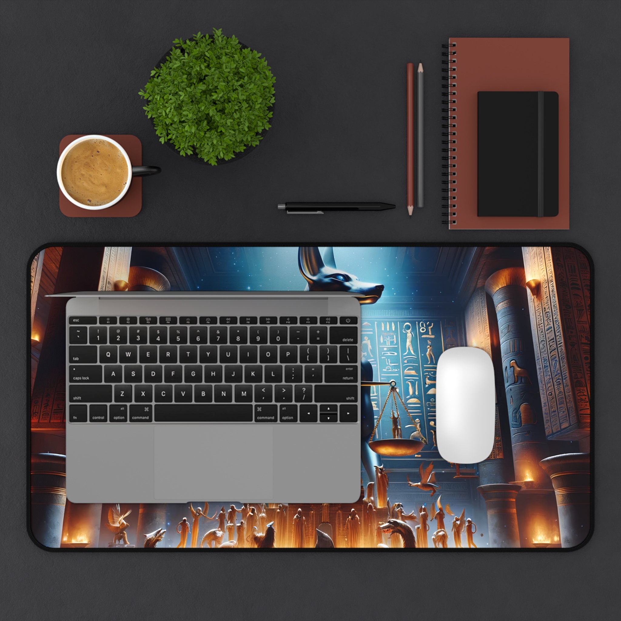Egyptian God Anubis Large Gaming Mouse Pad XL Extended Desk Mat With ...