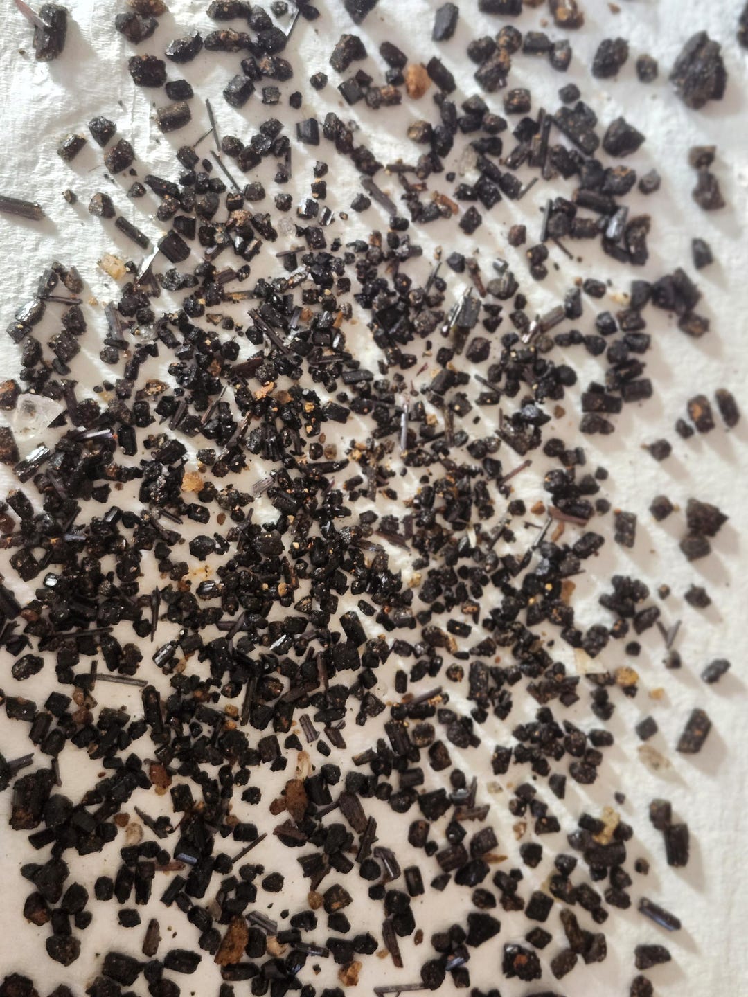 Black Toumaline, Rutile, Mica, Native Moonstone. Paydirt From North ...