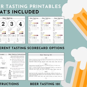 Beer Tasting Printable Party Game - Everything You Need to Host a DIY ...