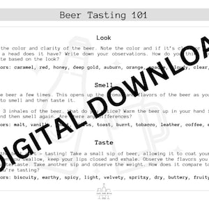 Beer Tasting Party Game – DIY Scorecards & Guide (digital Download) - Etsy