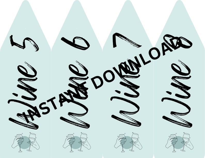 Printable Blind Wine Tasting Party Game - Host Your Own DIY Wine ...