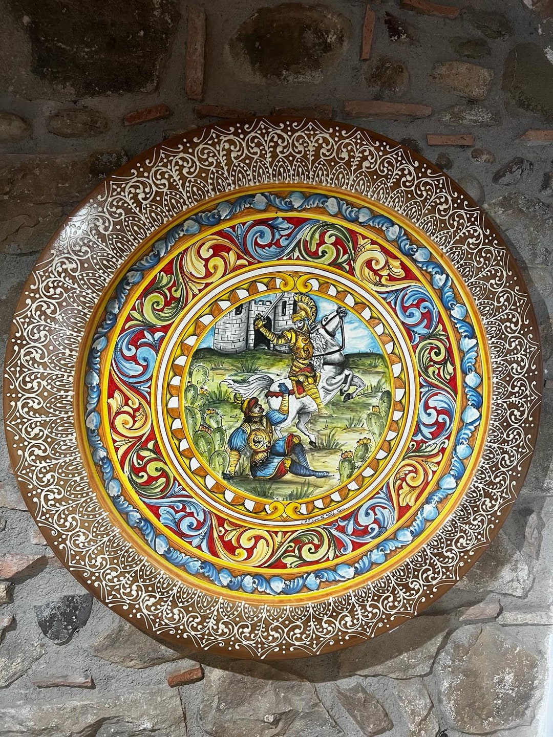 Artistic Plate, Paladin Plate, Baroque Plate, Ceramic Plate, Ceramic ...