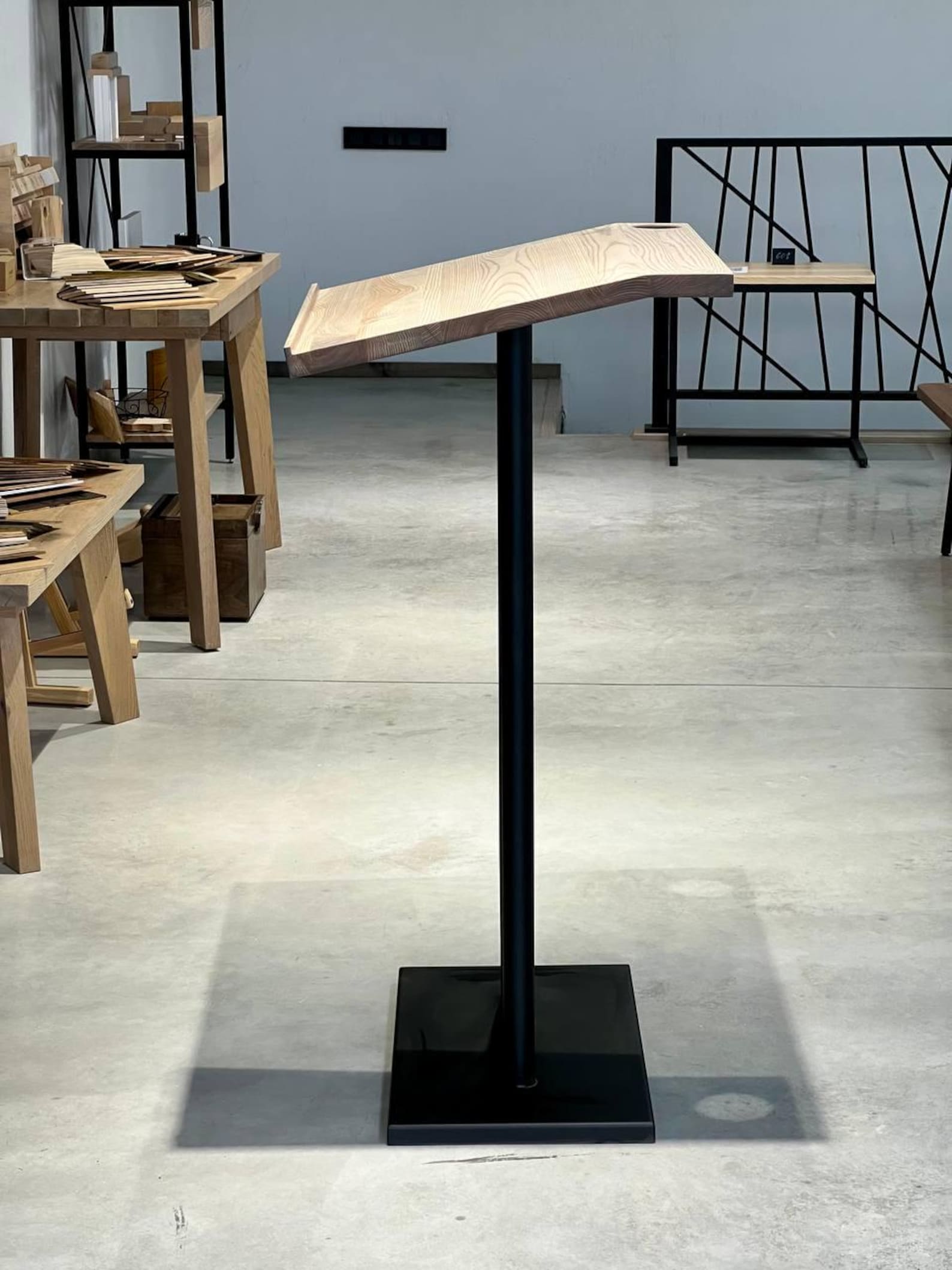 Christian Lectern With Handcrafted Wood and Metal Design for Church ...