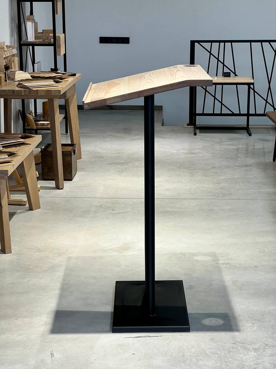 Christian Lectern With Handcrafted Wood and Metal Design for Church ...
