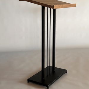 Modern Ash Wood Lectern – Metal Podium Stand for Presentations - Etsy