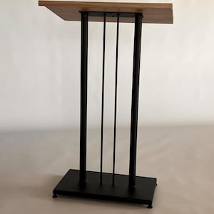 Lectern "loft 2.0" – Modern Wooden and Metal Podium Stand for ...