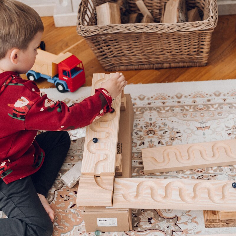 Wooden Marble Run - Etsy