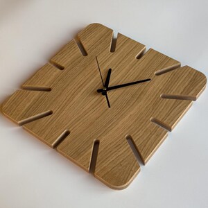 Handmade Ashwood Square Wall Clock – Minimalist Silent Decor - Etsy