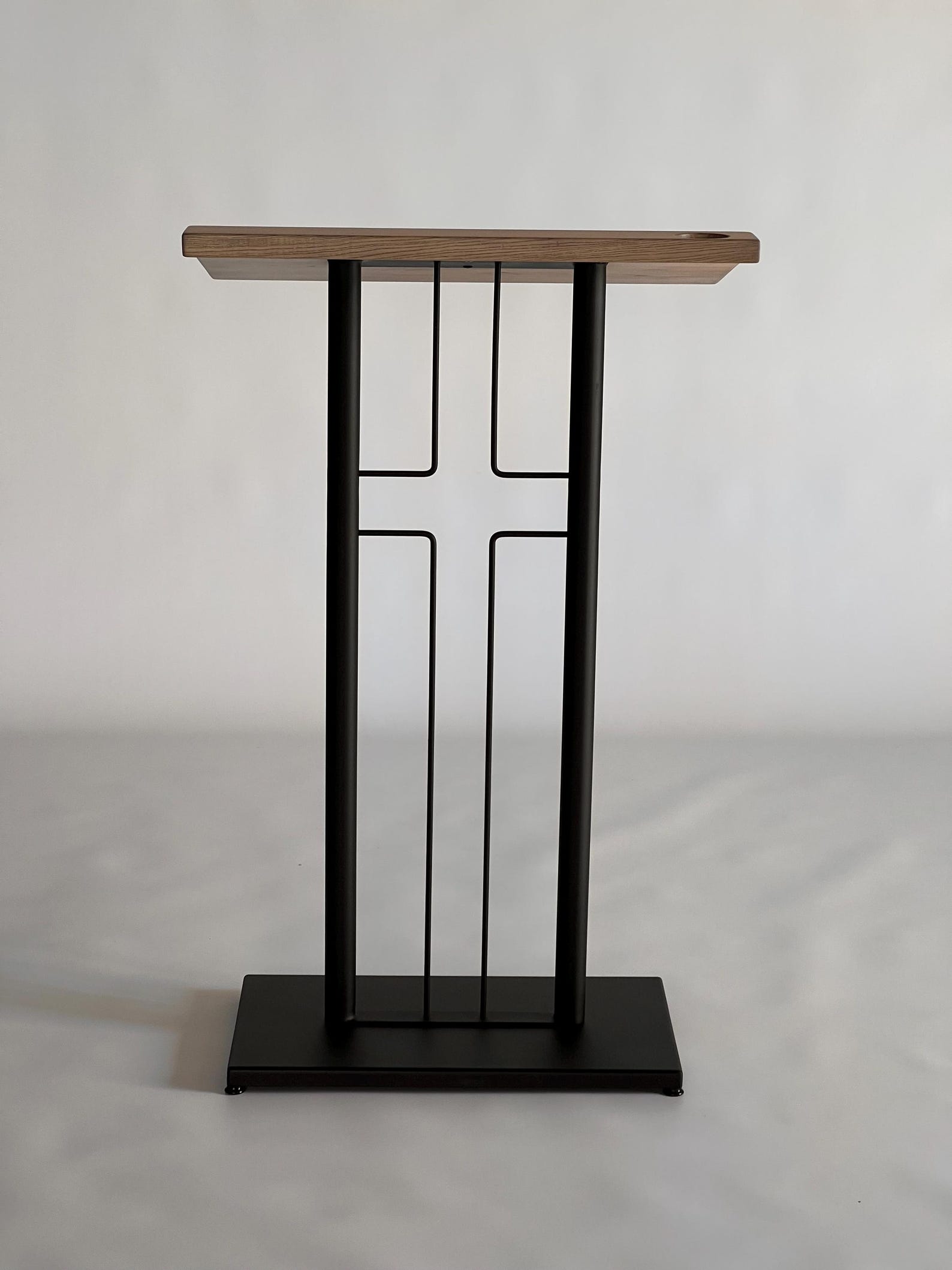 Christian Ash Wood Lectern With Microphone Slot, Elegant Church Podium ...