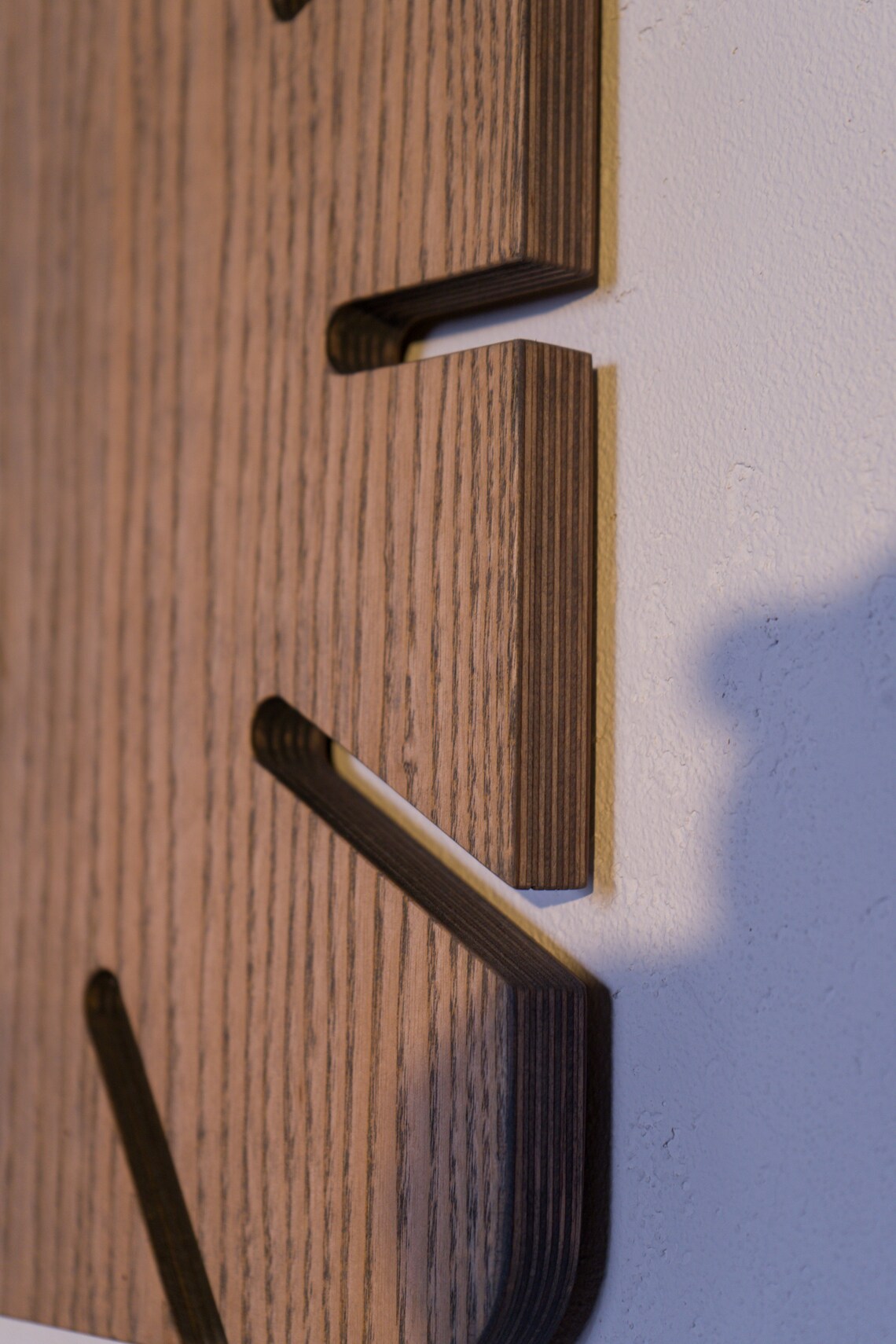 Wooden Clock - Handcrafted Square Analog Clock With Hands Minimalist ...