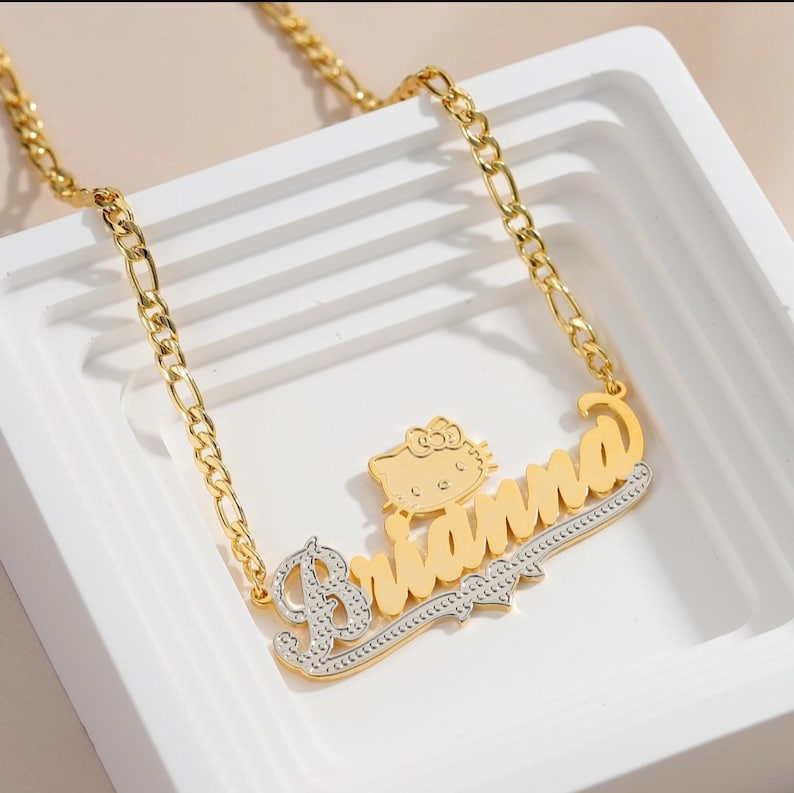 Hello Kitty Personalized Name Necklace - Etsy